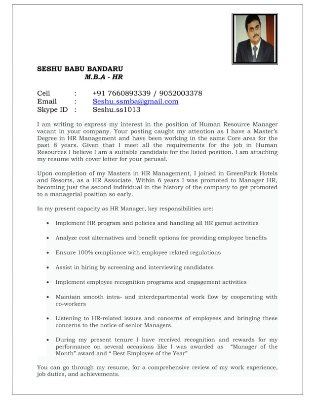 Seshu Resume135 | DOC