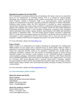 EFA Residency 2015_PRESS RELEASE | PDF
