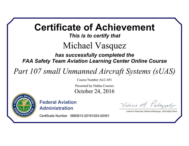 Part 107 Cert | PDF | Air Travel | Travel Type