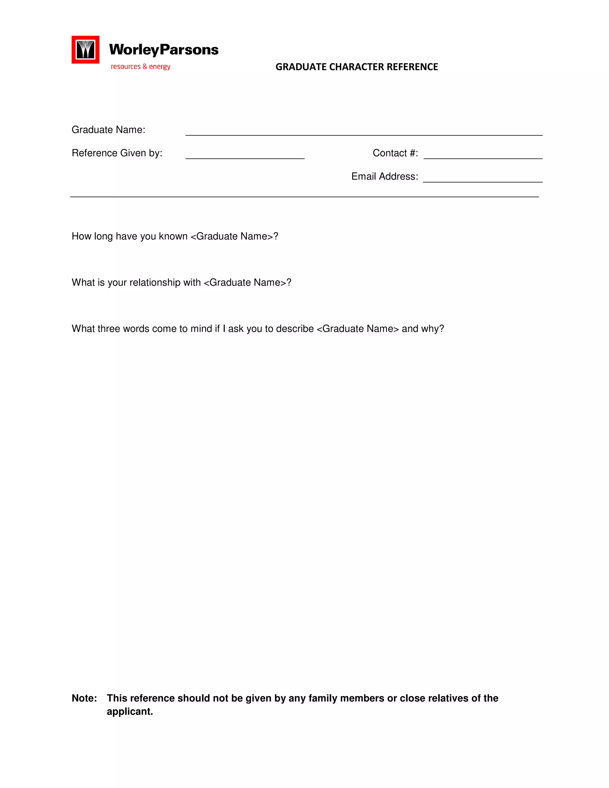 Character Reference | PDF