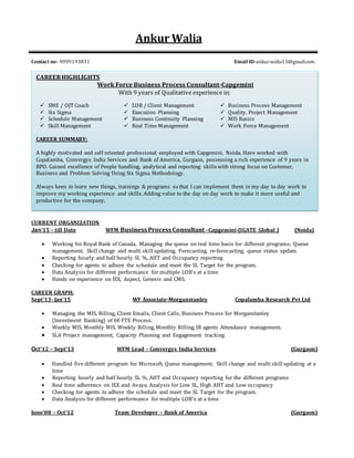 Curriculum Vitae Ankur Walia, | DOCX