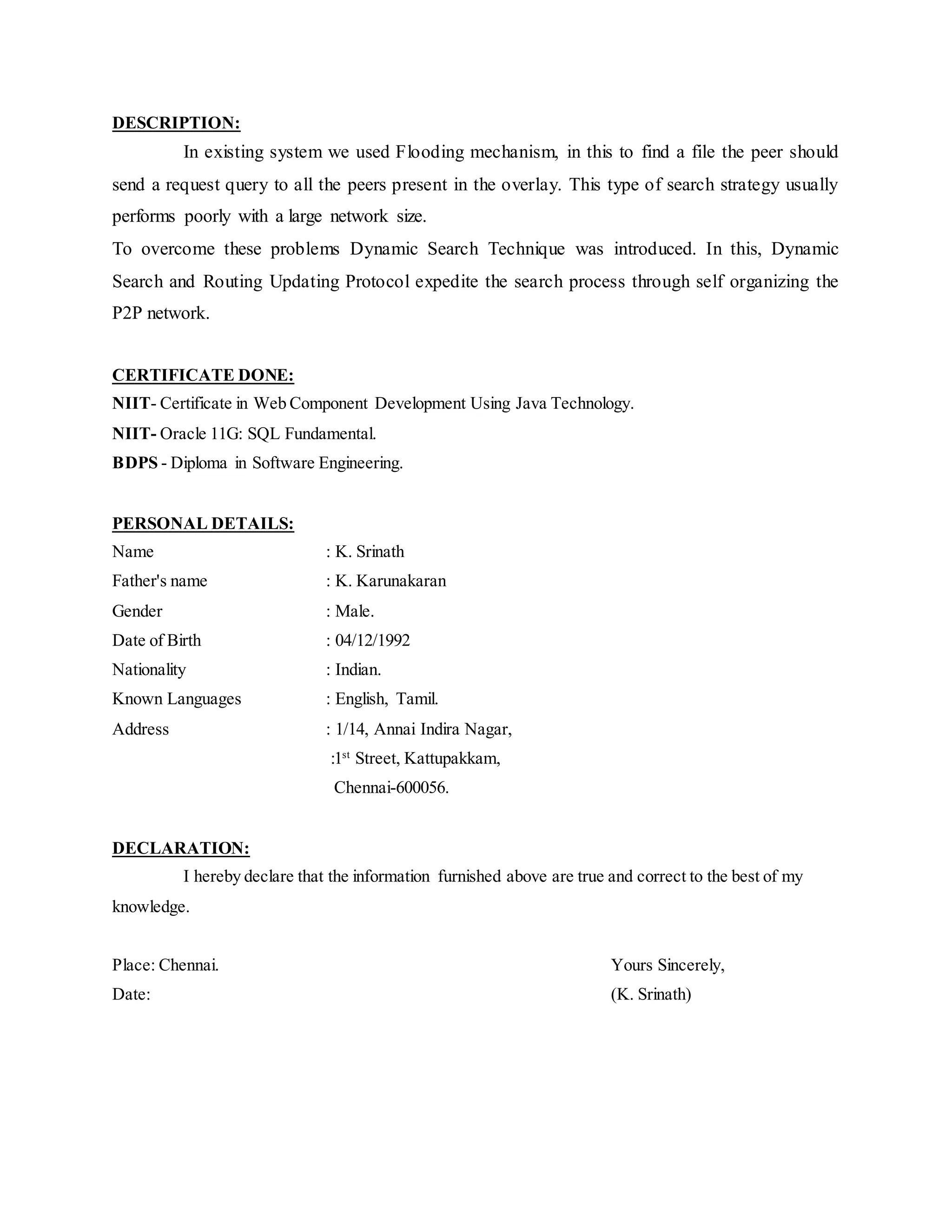 CERTIFICATE RESUME | DOCX