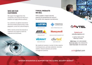 AVTEL Brochure | PDF