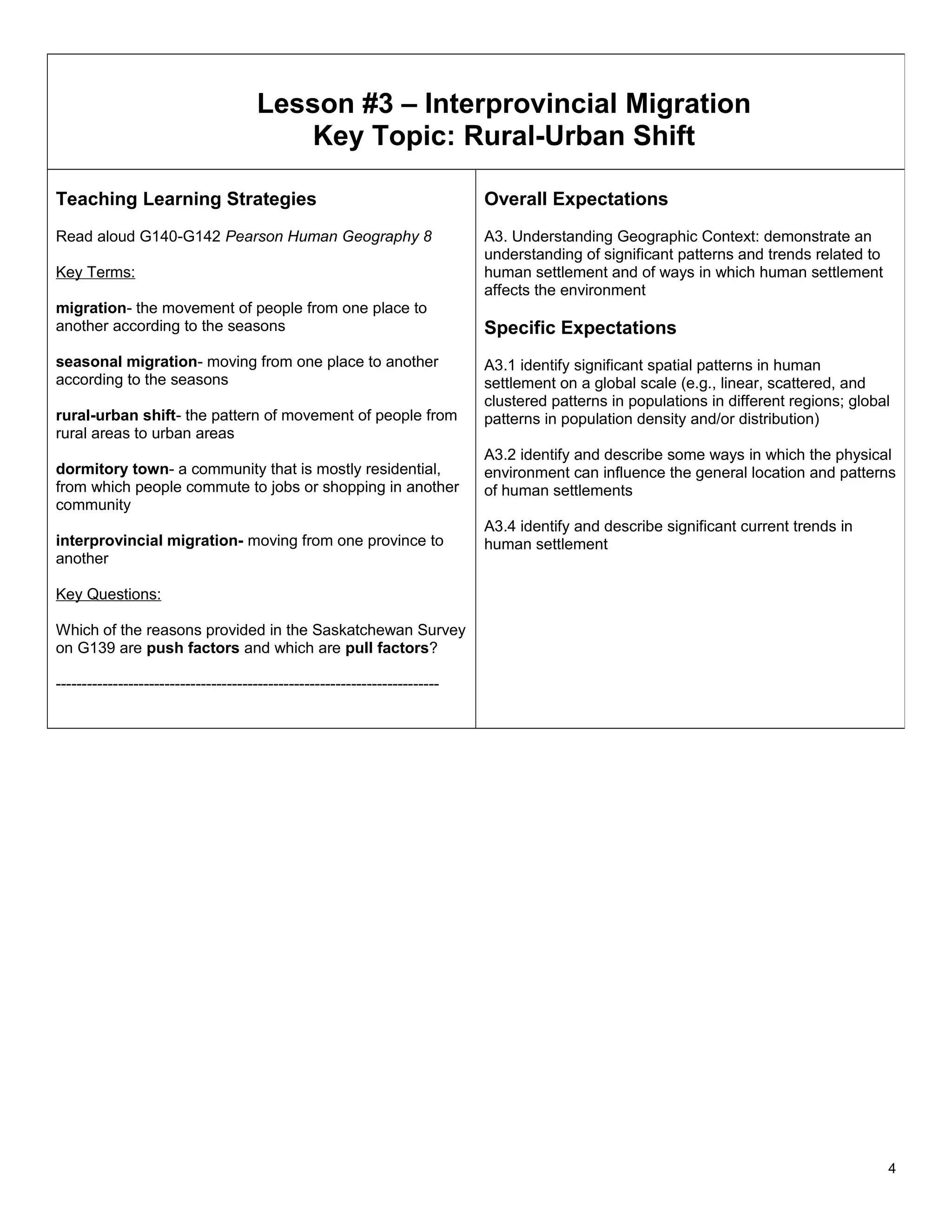 geography grade 8 unit plan (2) | DOC