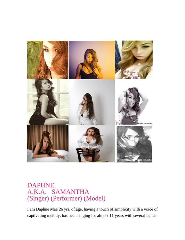 Daphne Singing Profile | PDF