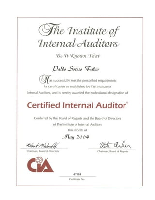 Printable Cia Certificates