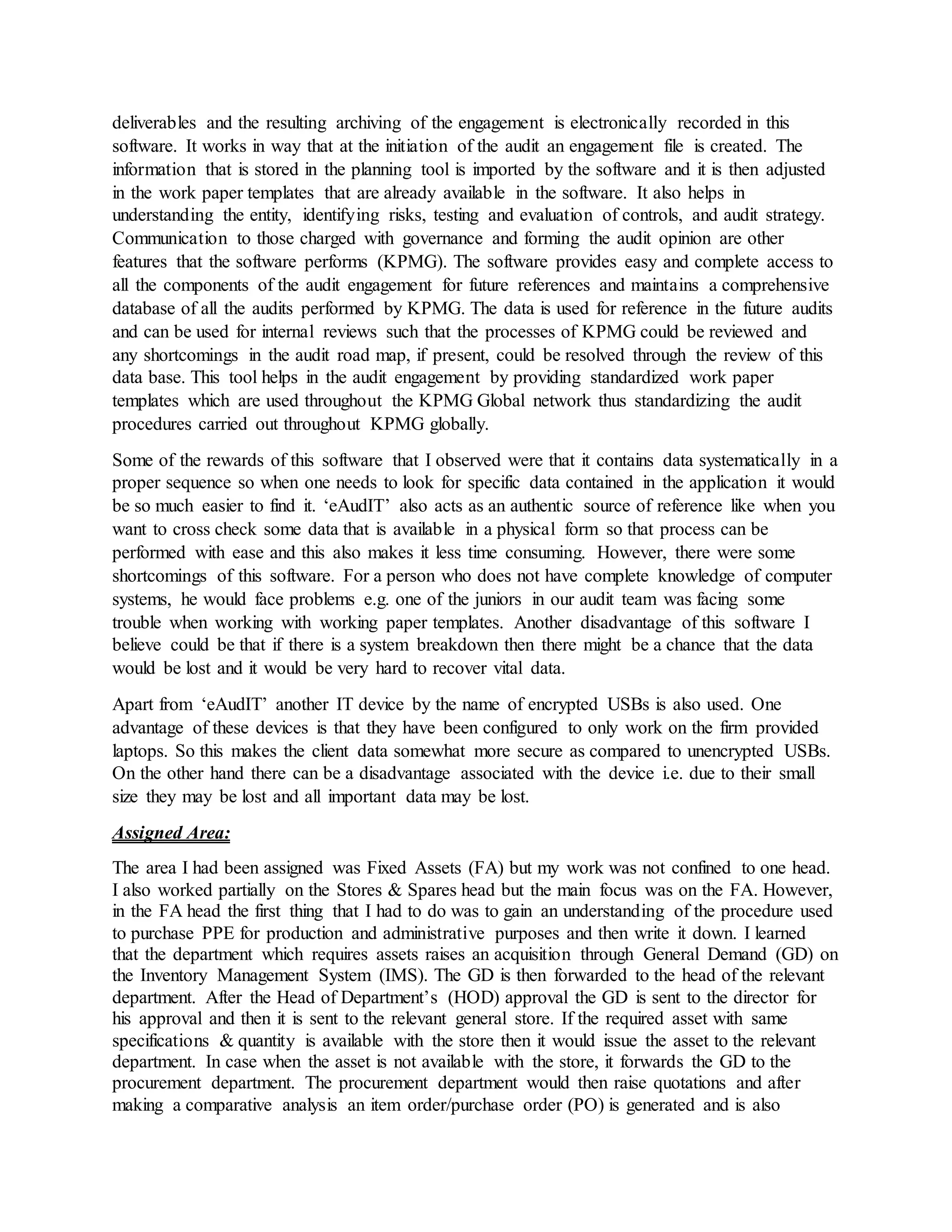 KPMG Audit Report | DOCX