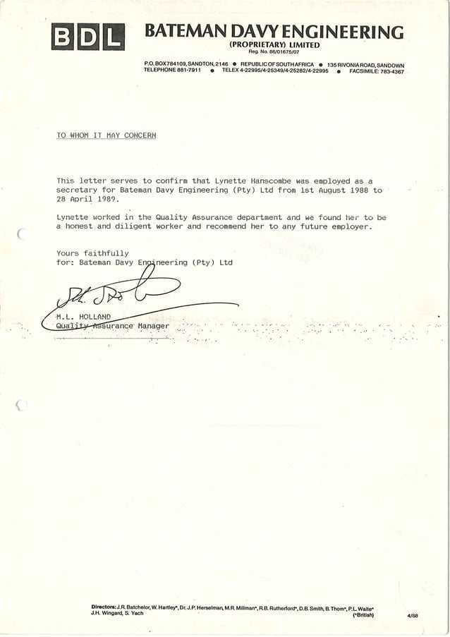 Bateman Davy Engineering | PDF