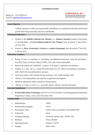 SATHISH KUMAR | PDF