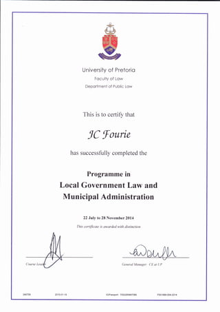 Local Goverment law & Municipal Administration Certificate | PDF | Law