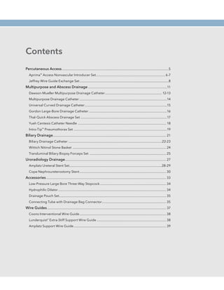 Cook Interventional Radiology Percutaneous Drainage | PDF