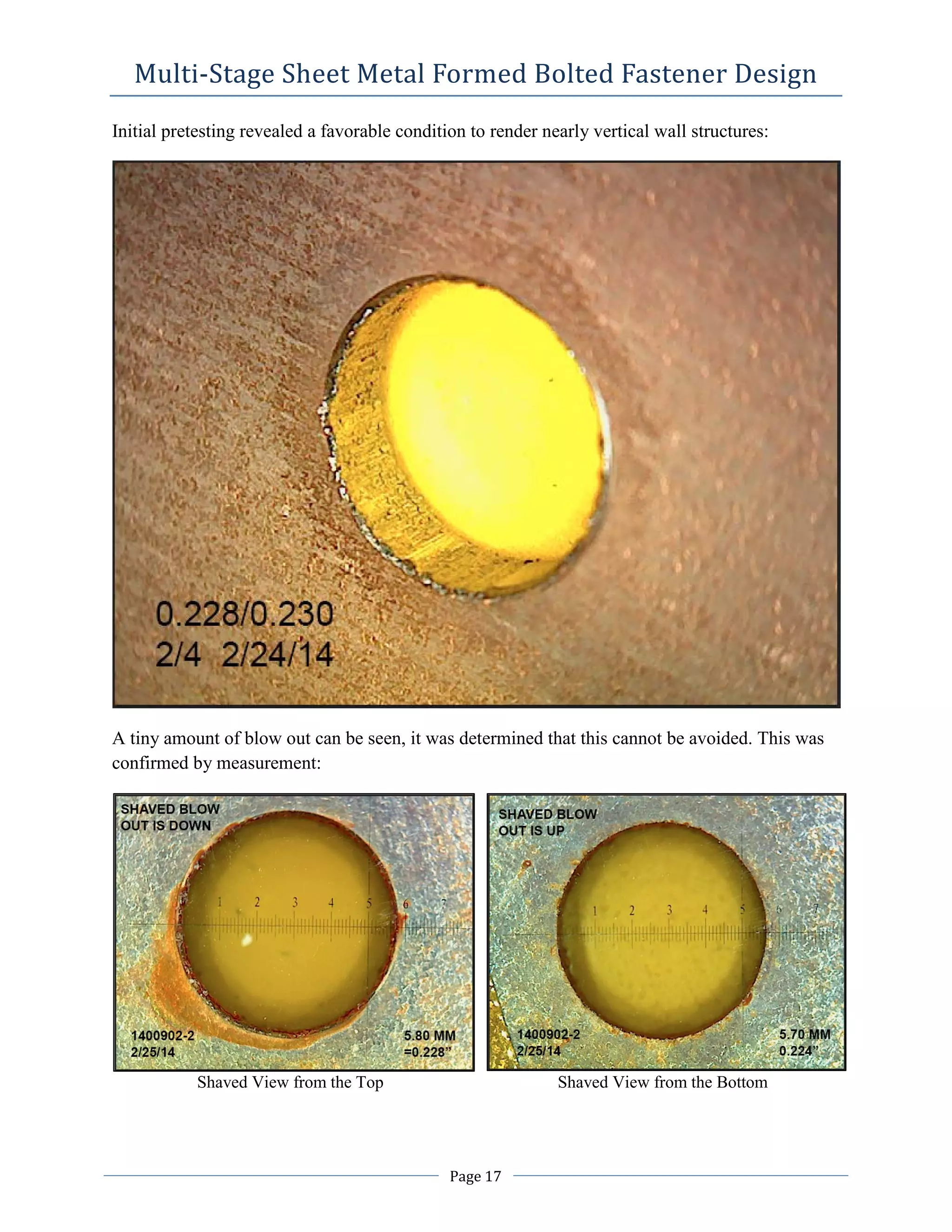 Multi-StageSheet Metal Fromed Bolted Fastener Design | PDF