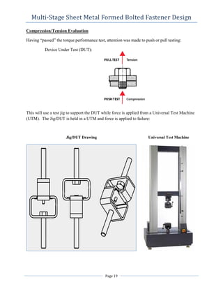 Multi-StageSheet Metal Fromed Bolted Fastener Design | PDF