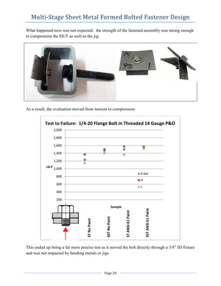 Multi-StageSheet Metal Fromed Bolted Fastener Design | PDF