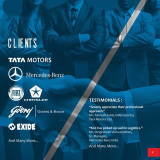 Introduction to KGC Logistics | PDF