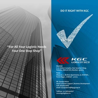 Introduction to KGC Logistics | PDF