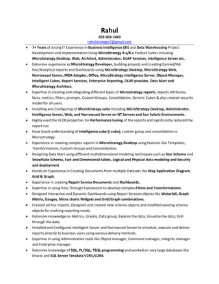 Rahul_Resume | PDF | Databases | Computer Software and Applications