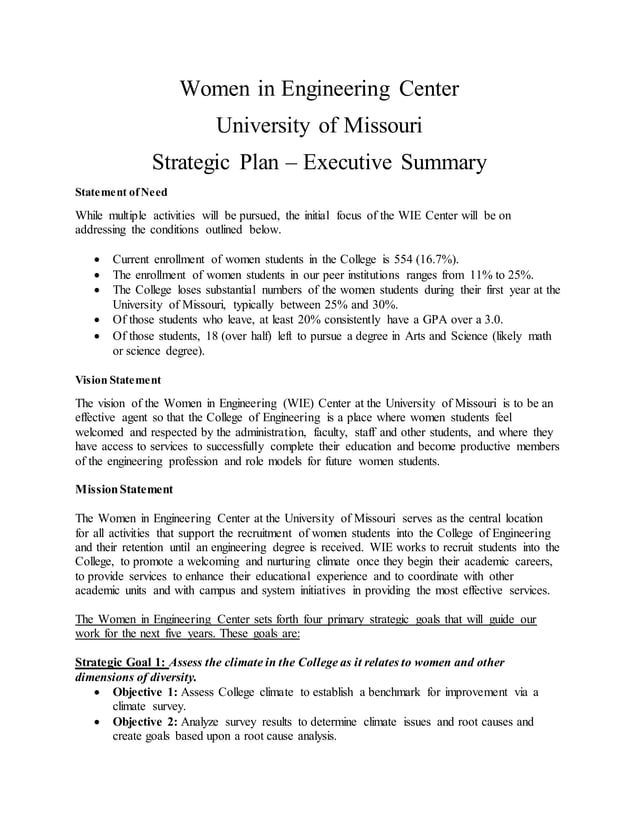 Strategic Plan Executive Summary | PDF