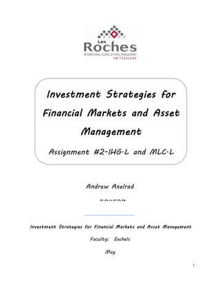 Investments (Assignment 2) | DOCX