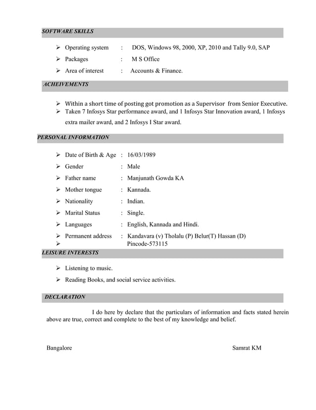 Samrat Resume | DOC