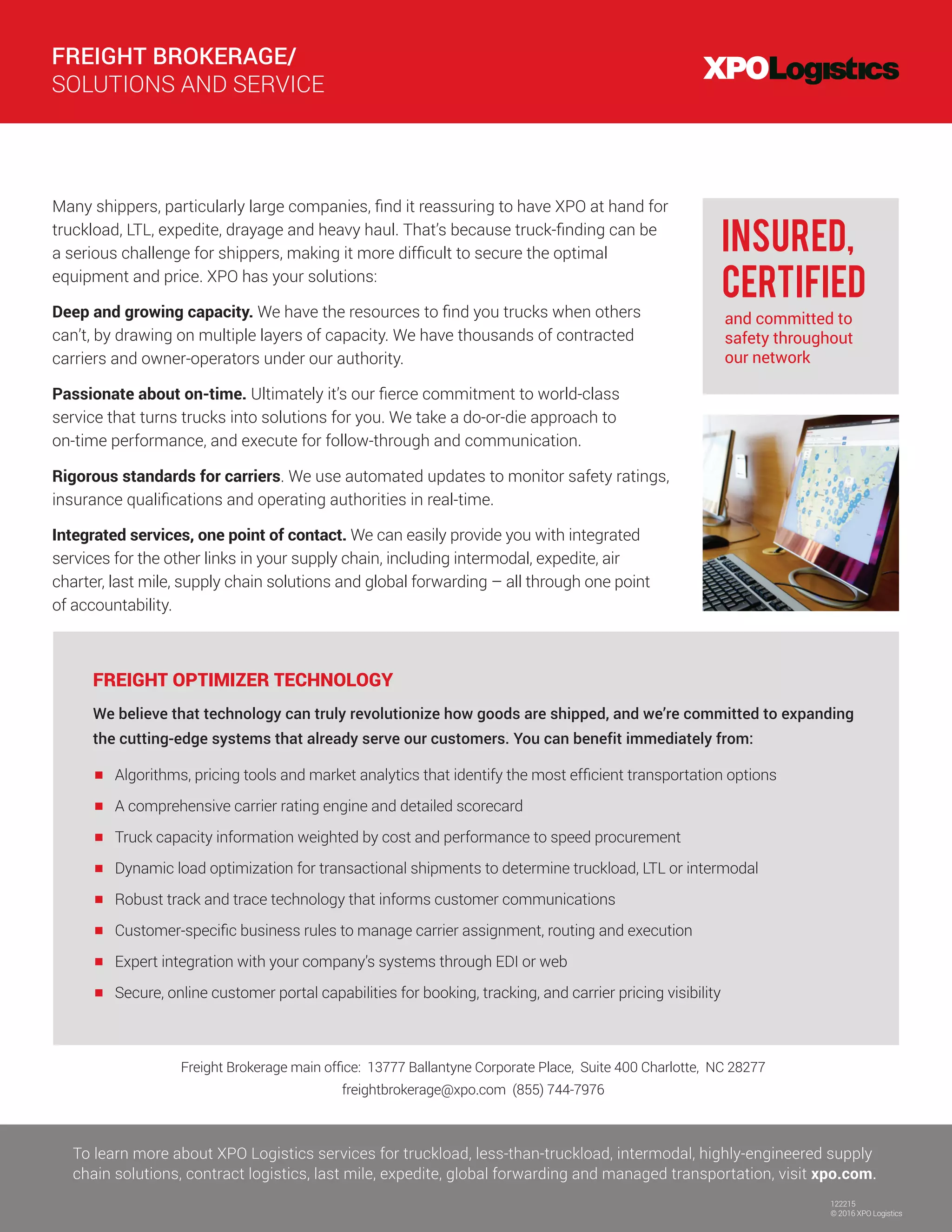 XPO_Freight-Brokerage_Advantage | PDF