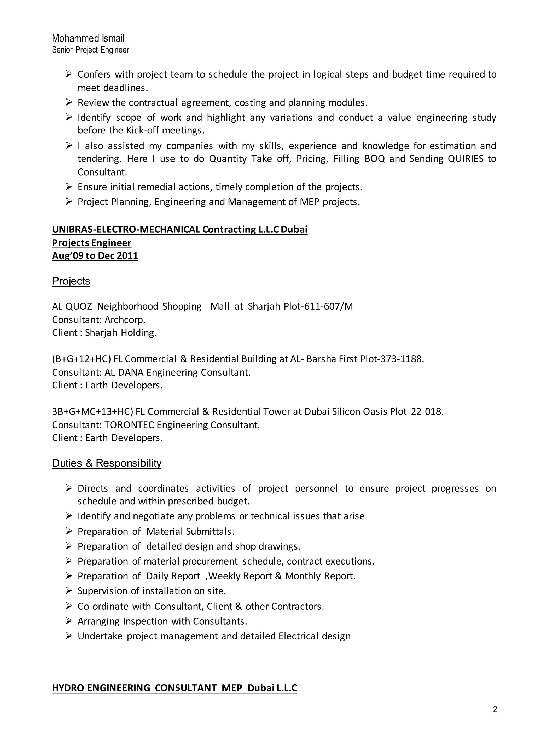 CV- electrical engineer-Ismail1 (2) (1) | DOCX