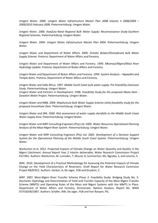 Umgeni Proposed Projects | PDF