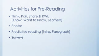 Communicative Reading Activities | PPTX