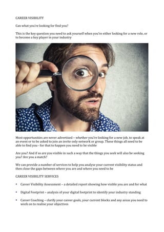 Career Visibility | PDF