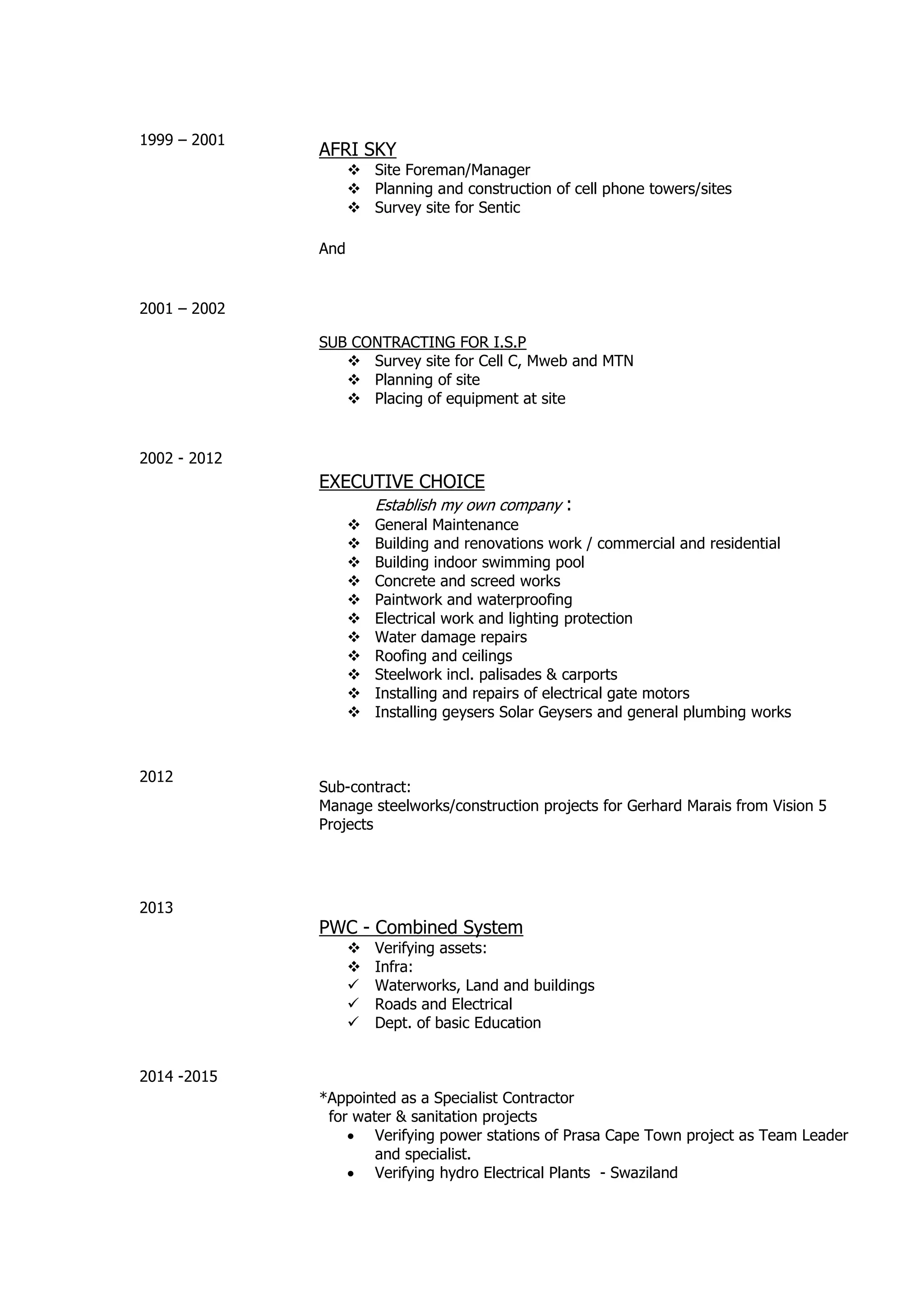 JJ SCHEEPERS CV | PDF | First Aid | Injuries