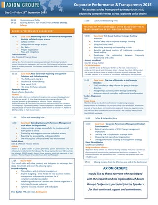 Corporate Performance Transparency Sep2015 | PDF | Business Expos ...