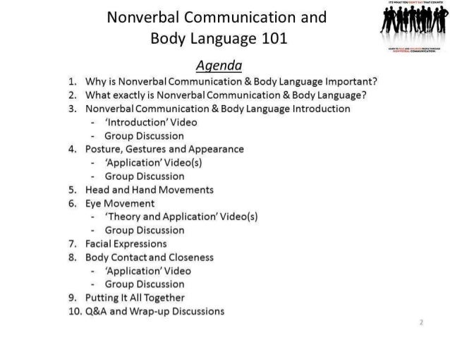 Nonverbal Communication and Body Language 101 Rel_4.0