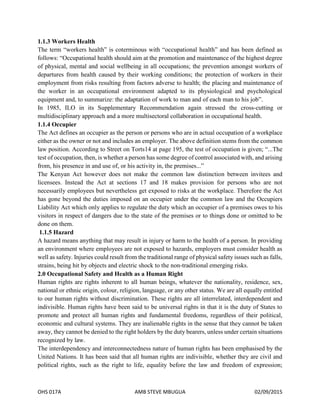Occupational Safety and Health Culture as a Fundamental Area in ...