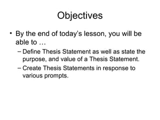 Oct 21 Thesis Writing | PPT