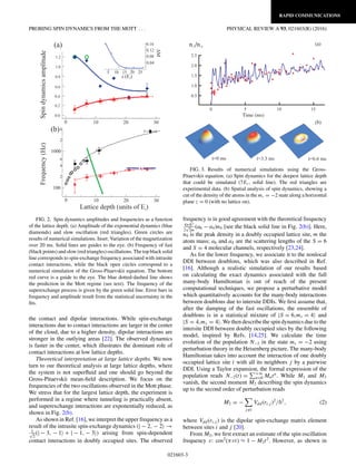 Probing spin dynamics from the Mott insulating to the superfluid regime ...