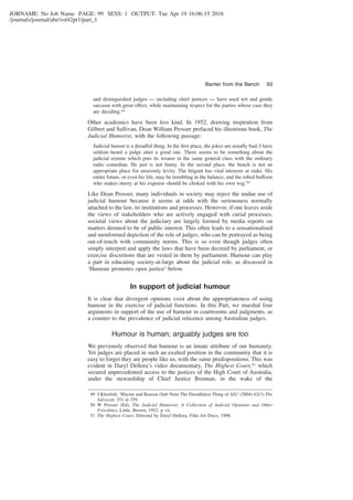 _Banter_from_the_Bench_The_use_of_humour_in | PDF | Humor and Satire ...