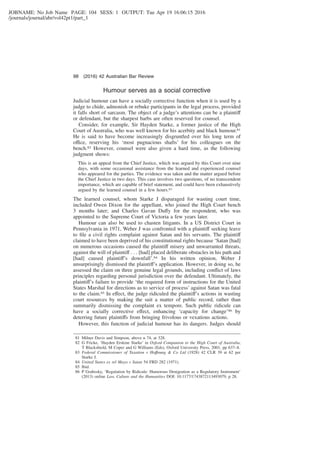 _Banter_from_the_Bench_The_use_of_humour_in | PDF | Humor and Satire ...