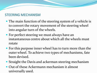 2b9fc module iii steering system_ part-ii (2) | PPT