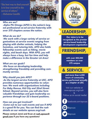 APO Rush Flyer | PDF