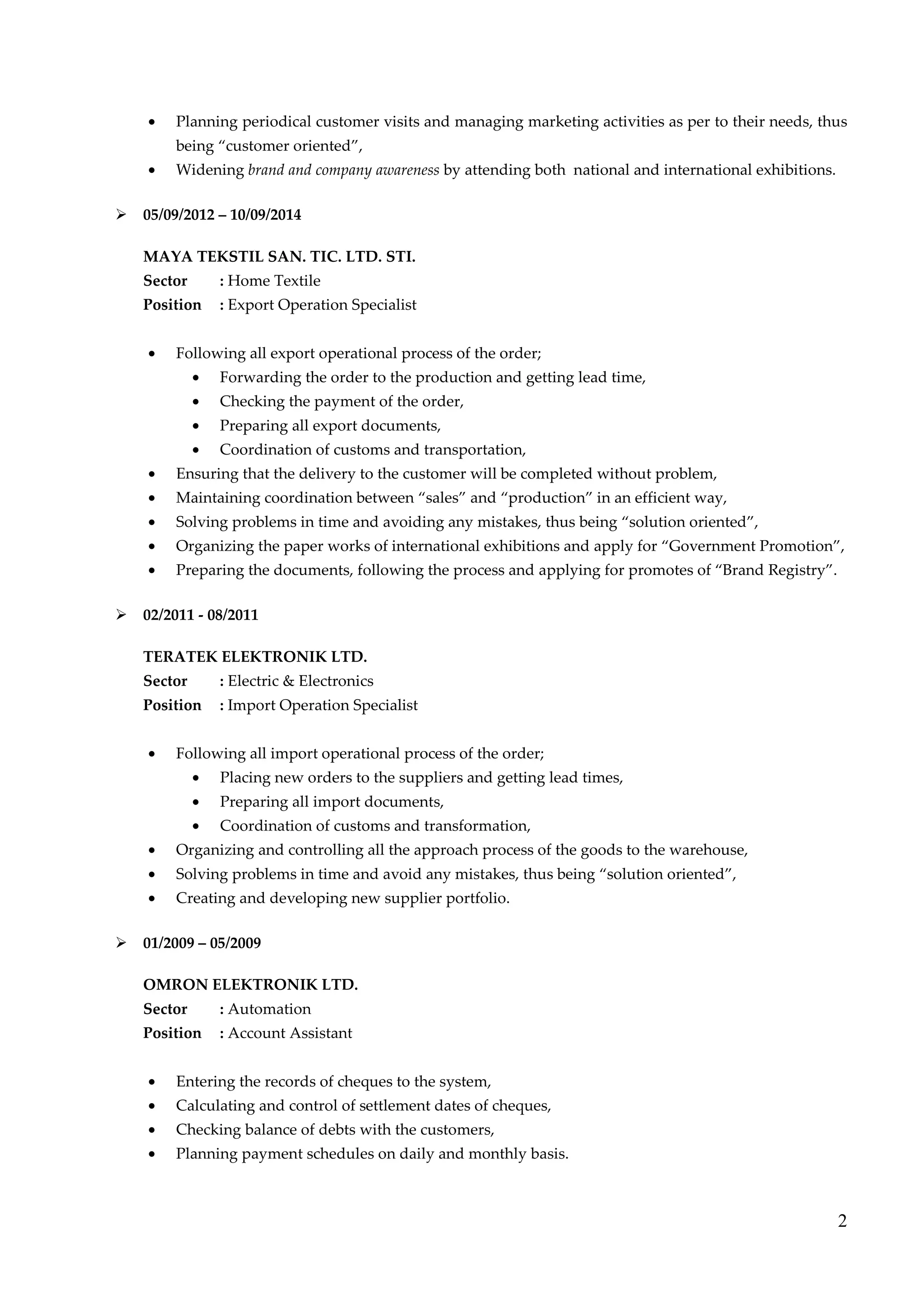 Pınar Tunalı CV (English) | PDF