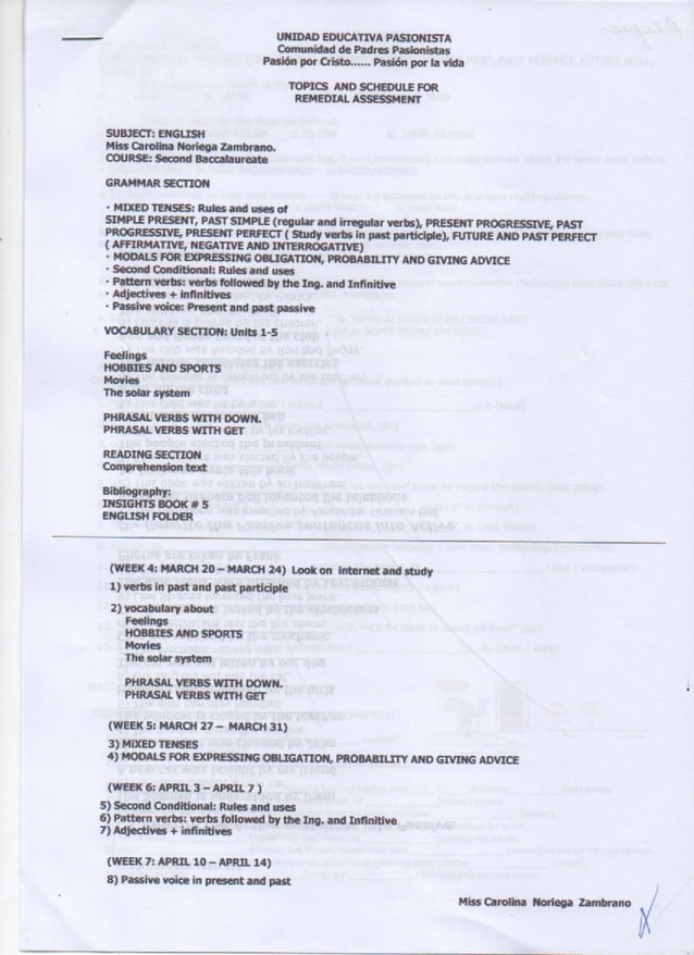 2 bachillerato noriega | PDF