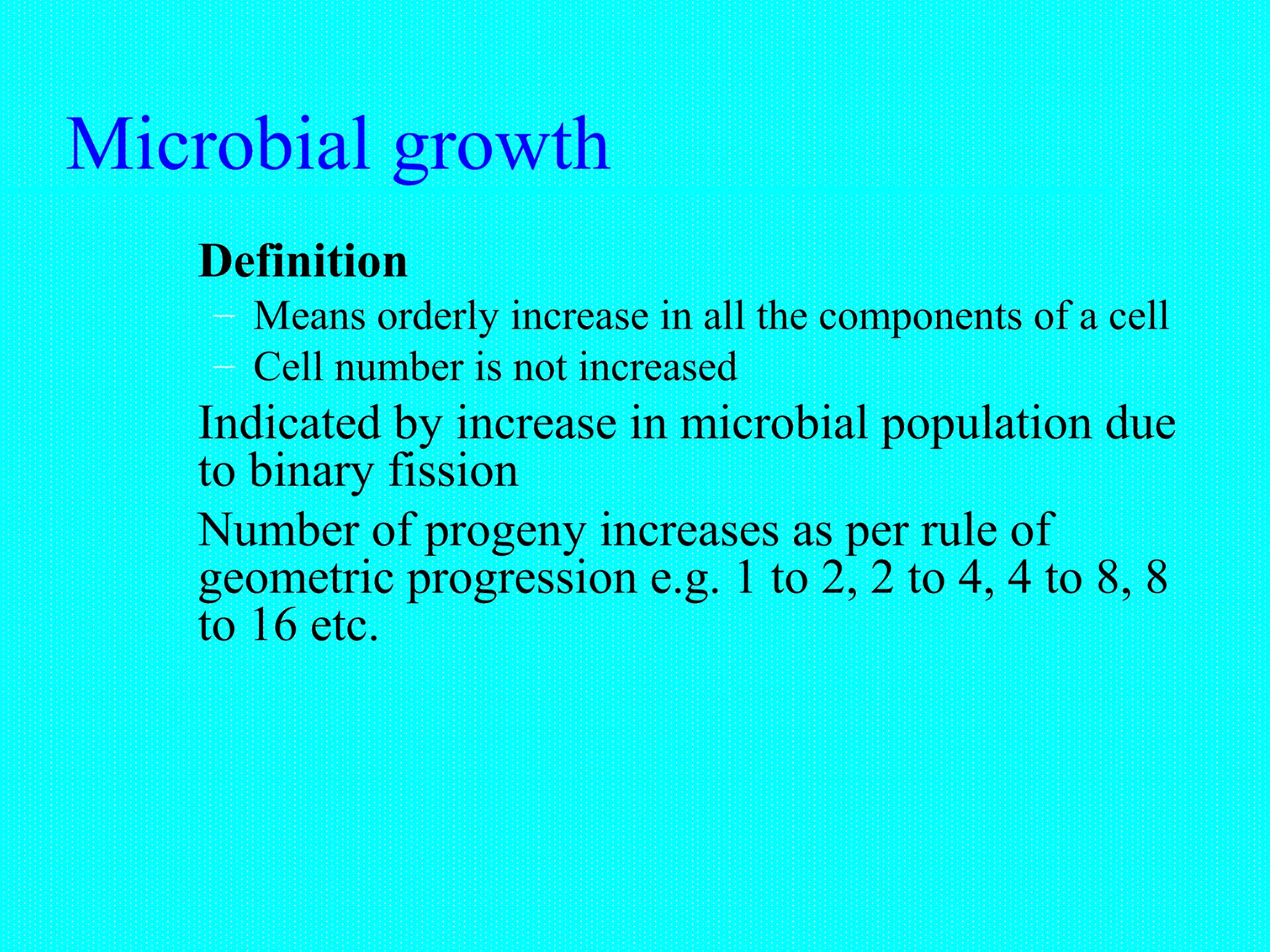 Bacterial Physiology & Growth 2017 | PPT