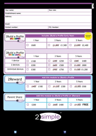 2Build A Profile | PDF