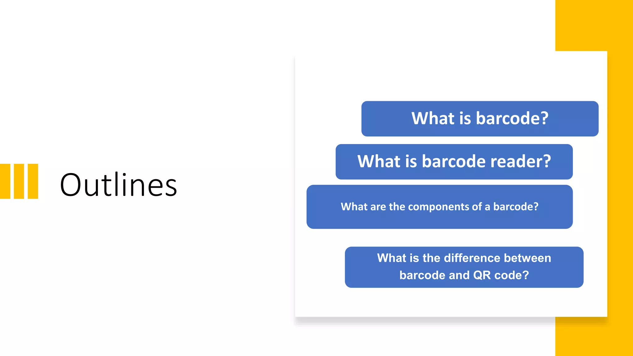 Working principle of a barcode Reader | PPTX