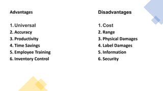 Working principle of a barcode Reader | PPTX
