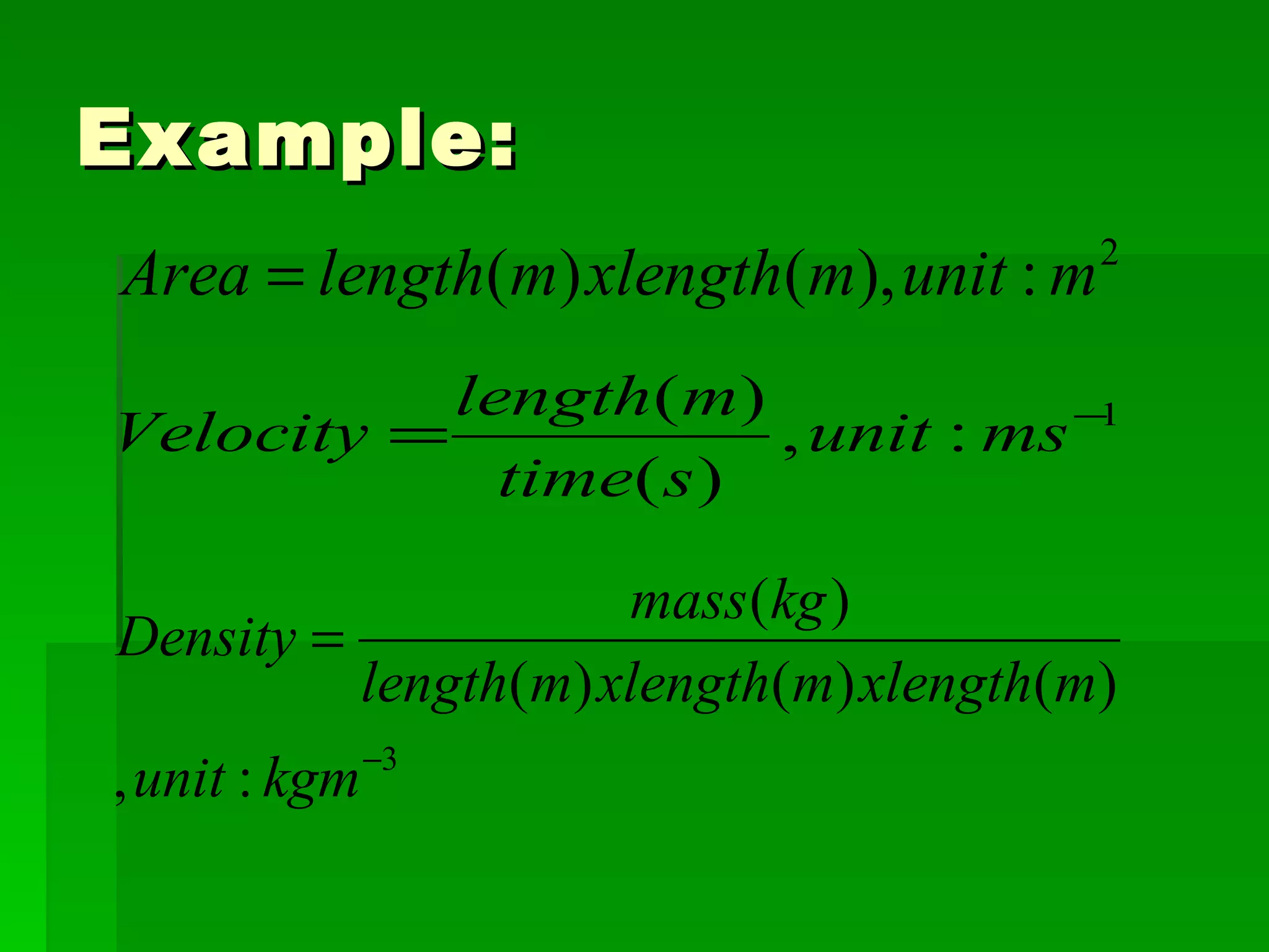 2 Base And Derived Quantities | PPT