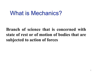 Engineering Mechanics required for btech 1sy year students | PPT