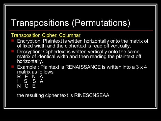 How To Solve Columnar Transposition Cipher Castdlystorm