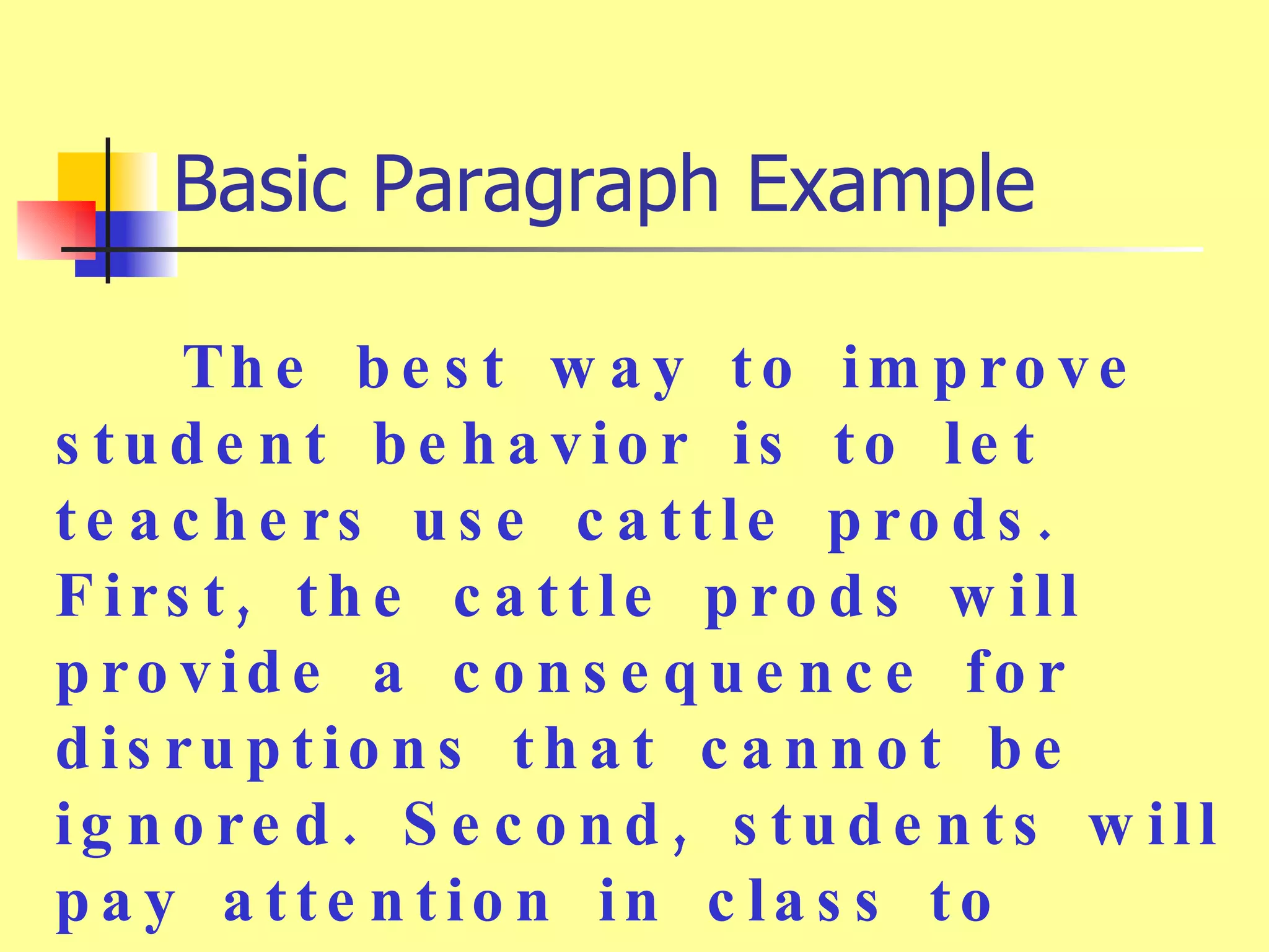 2 basic paragraph and essay review | PPT