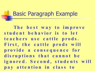 2 basic paragraph and essay review | PPT